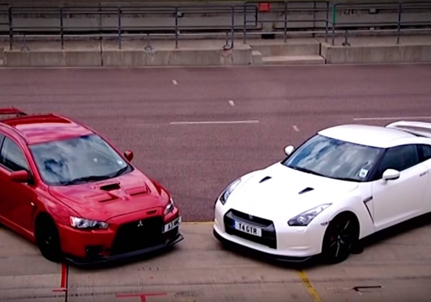 Mitsubishi Lancer Evo X desafia Nissan GT-R (atenção: o resultado não é ...