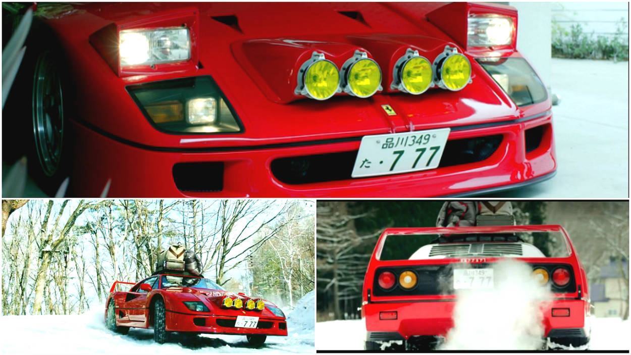 Ferrari F40 fazendo (espetacularmente) Rally na Neve? Eu nunca imaginei ...