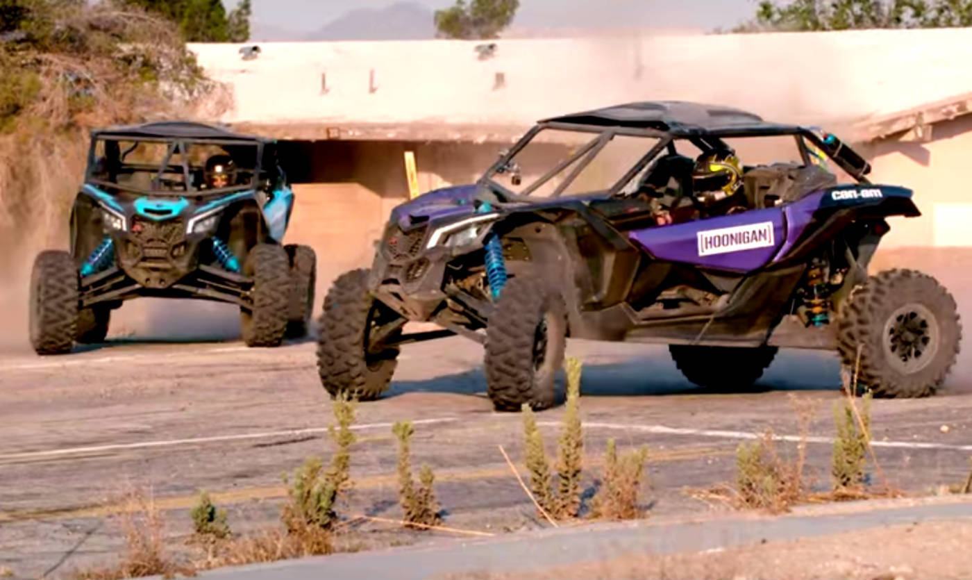 Ken Block e BJ Baldwin (e seus times) em um insano desafio off-road