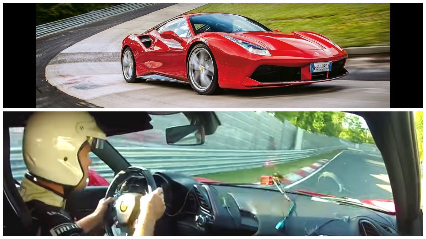 Ferrari 488 GTB na volta rápida, em Nürburgring: uma combinação insana ...
