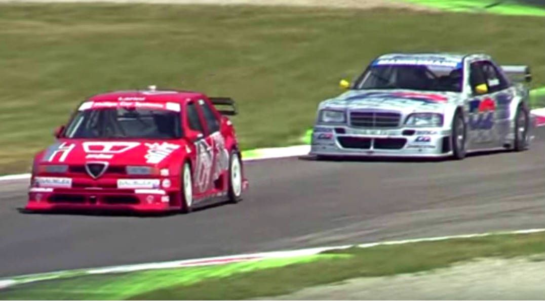 Lendas do Passado (1994): Alfa Romeo 155 V6 Ti DTM acelera ao lado do ...